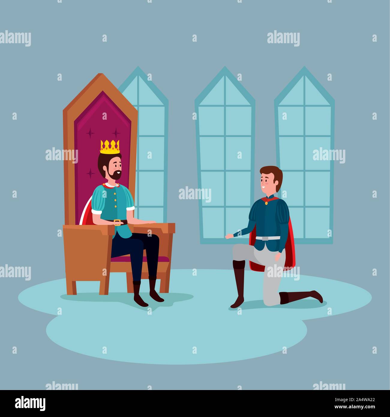 Window in castle magic Stock Vector Images - Alamy