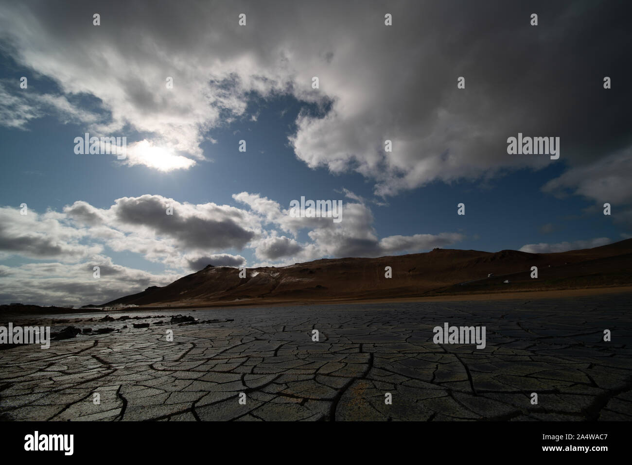 Dried land in the desert. Cracked soil crust Stock Photo - Alamy