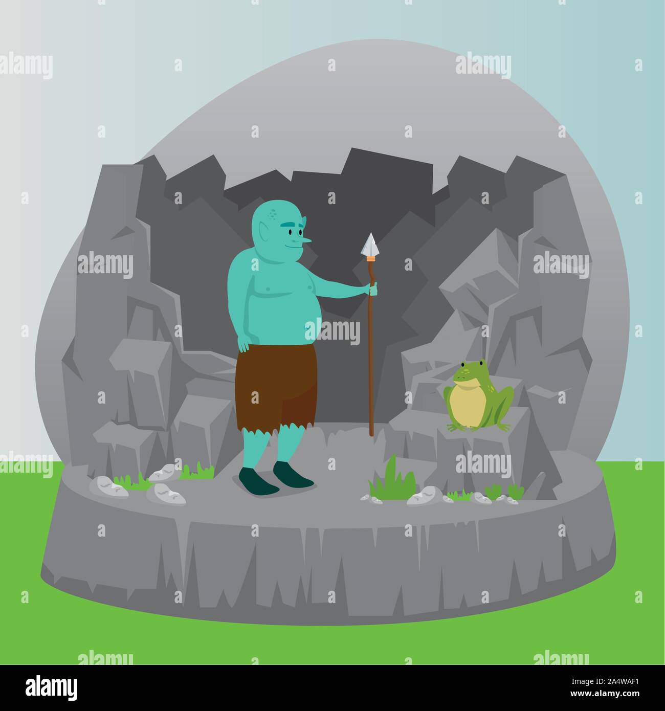 Grumpy toad Stock Vector Images - Alamy