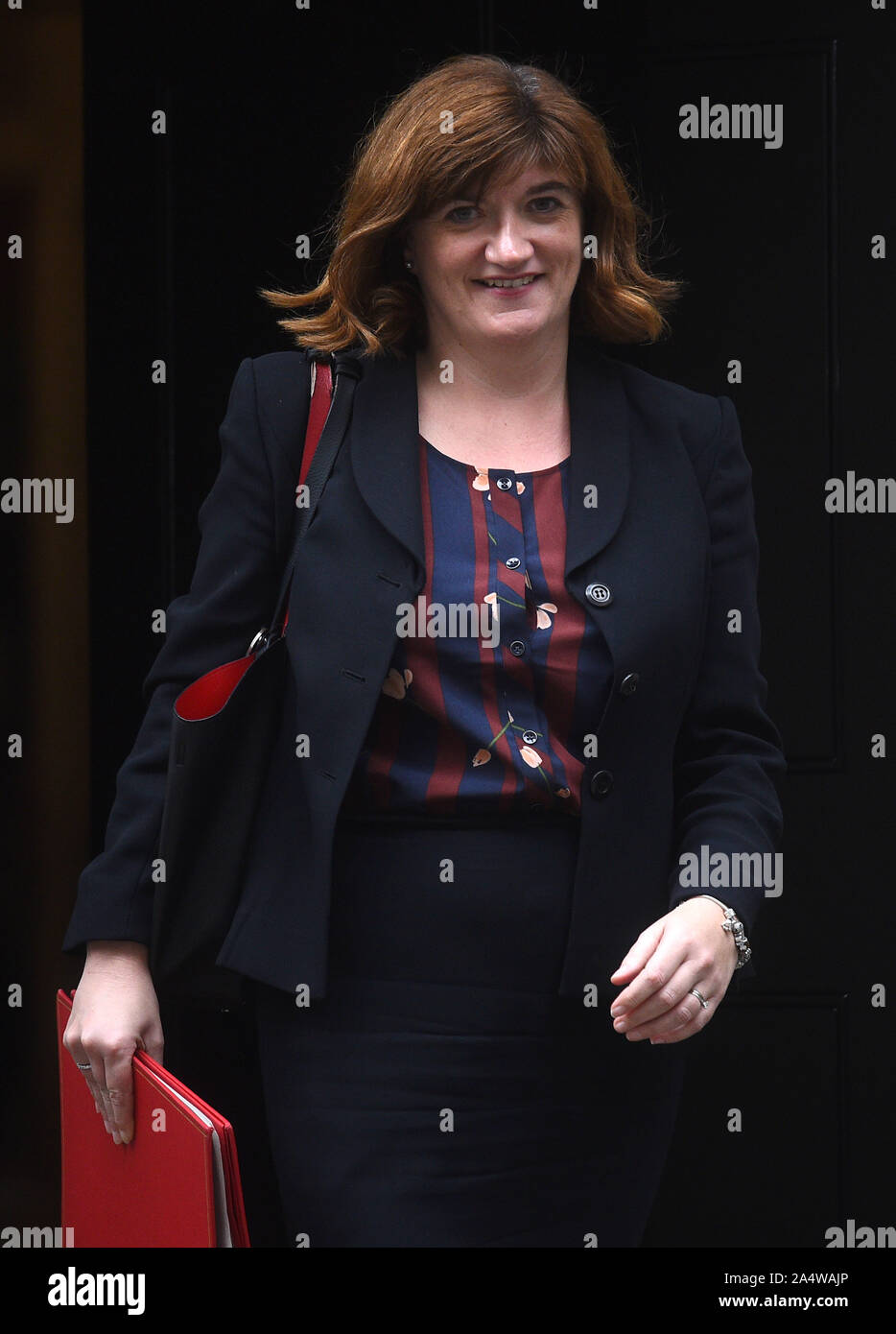 Sport secretary nicky morgan leaves 10 downing street hi-res stock ...