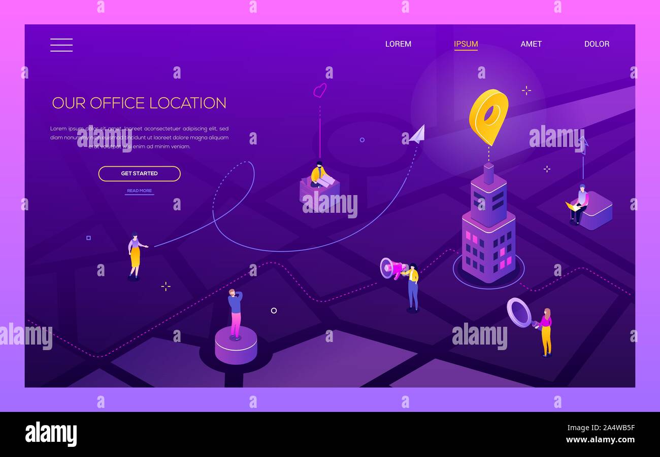 Work for location Stock Vector Images - Alamy