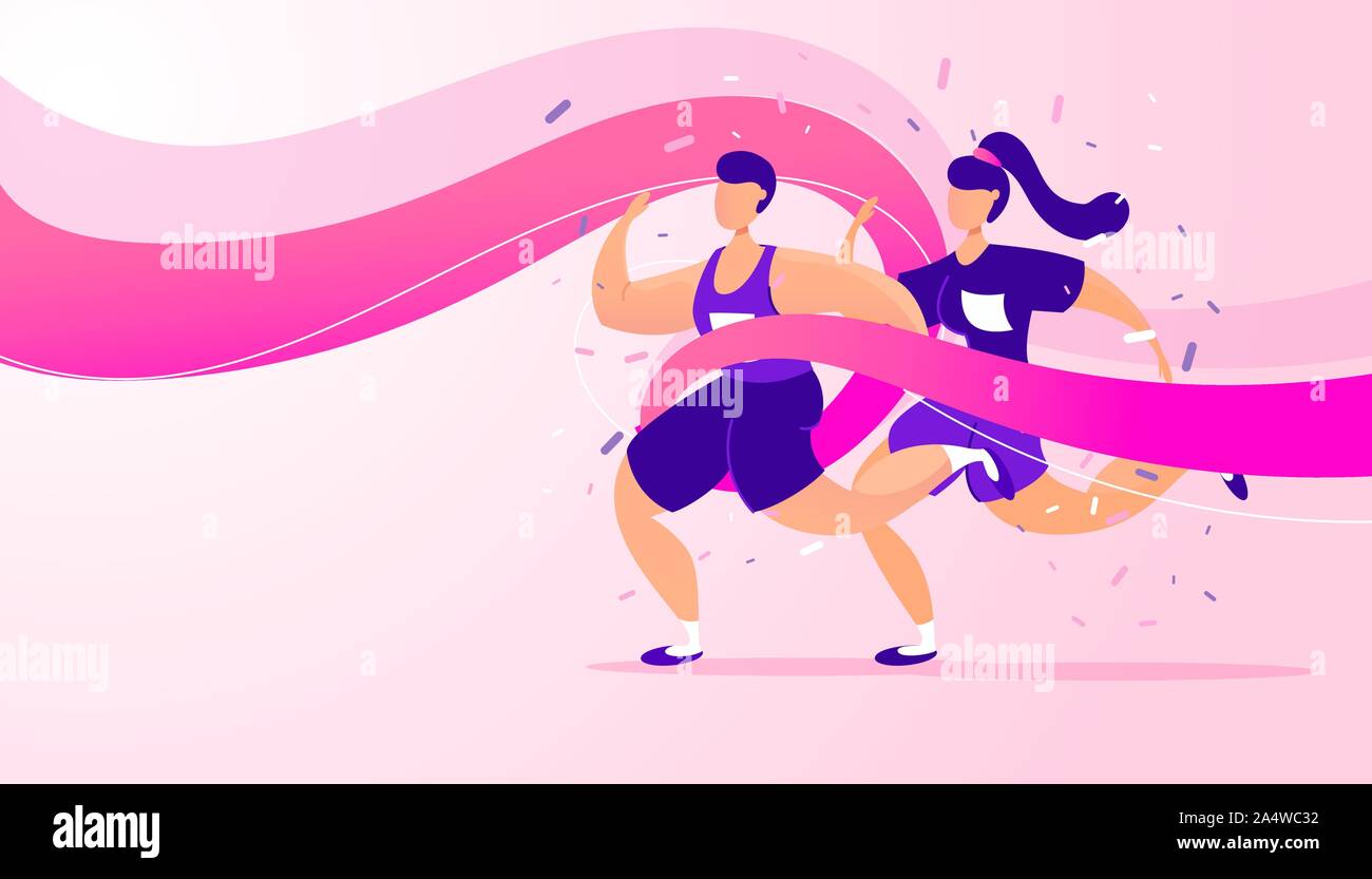 Victory metaphor concept of running competition, Athlete sportsman team ...