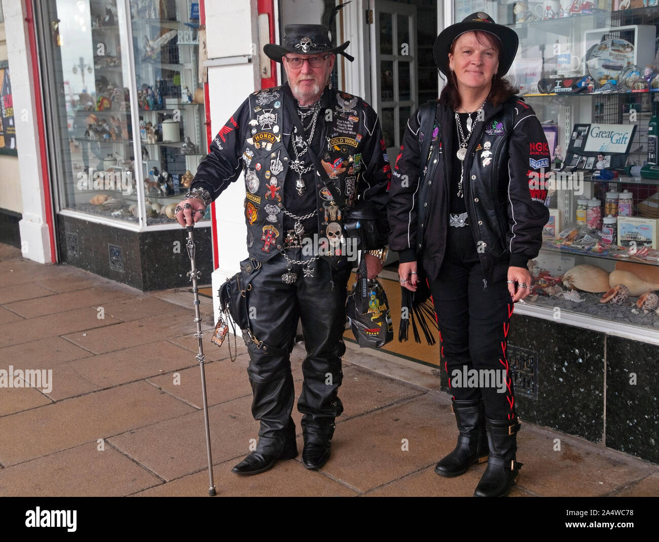Leather clad hi-res stock photography and images - Alamy