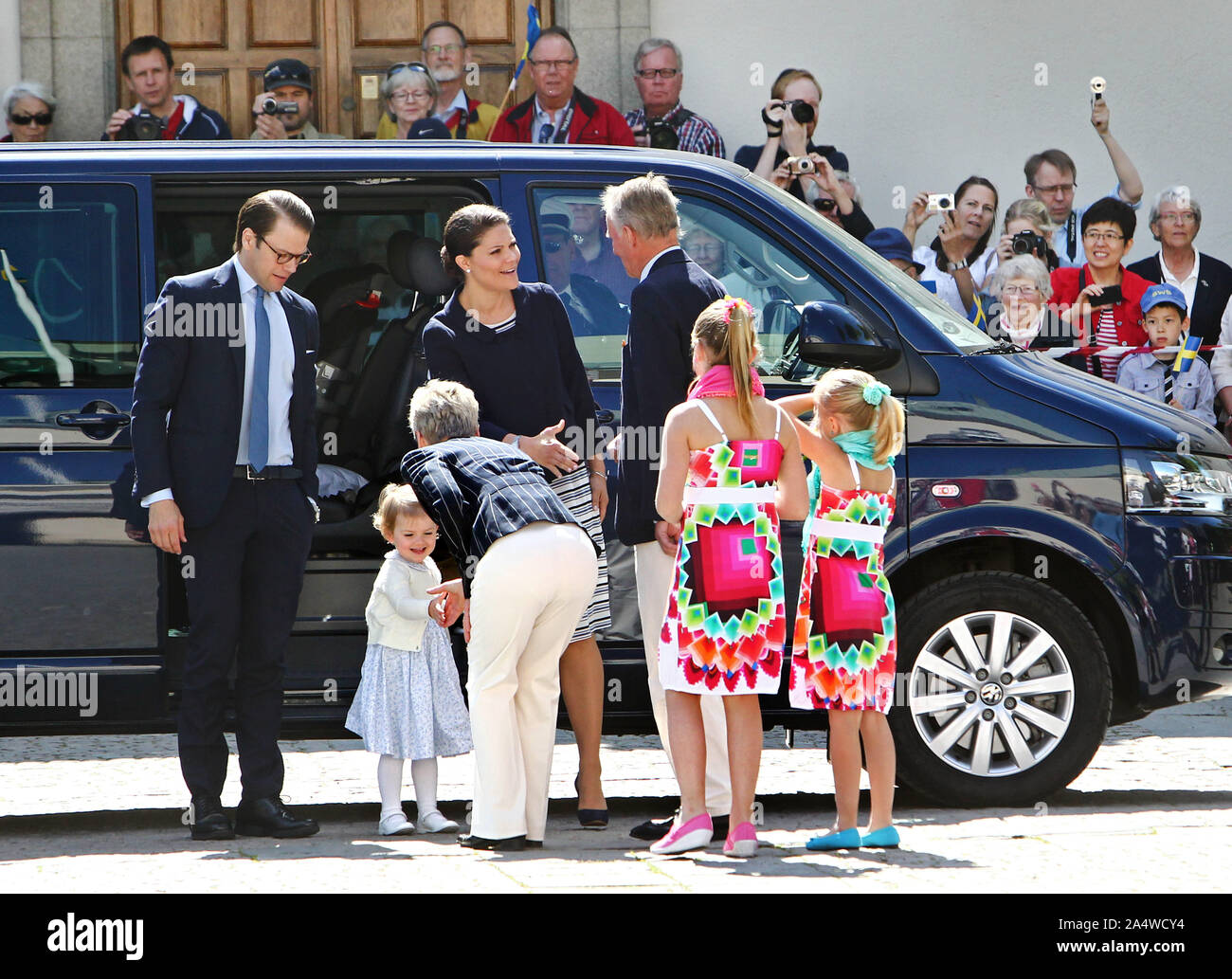 Linköping, Sweden 20140517 Crown Princess Victoria, Prince Daniel and ...