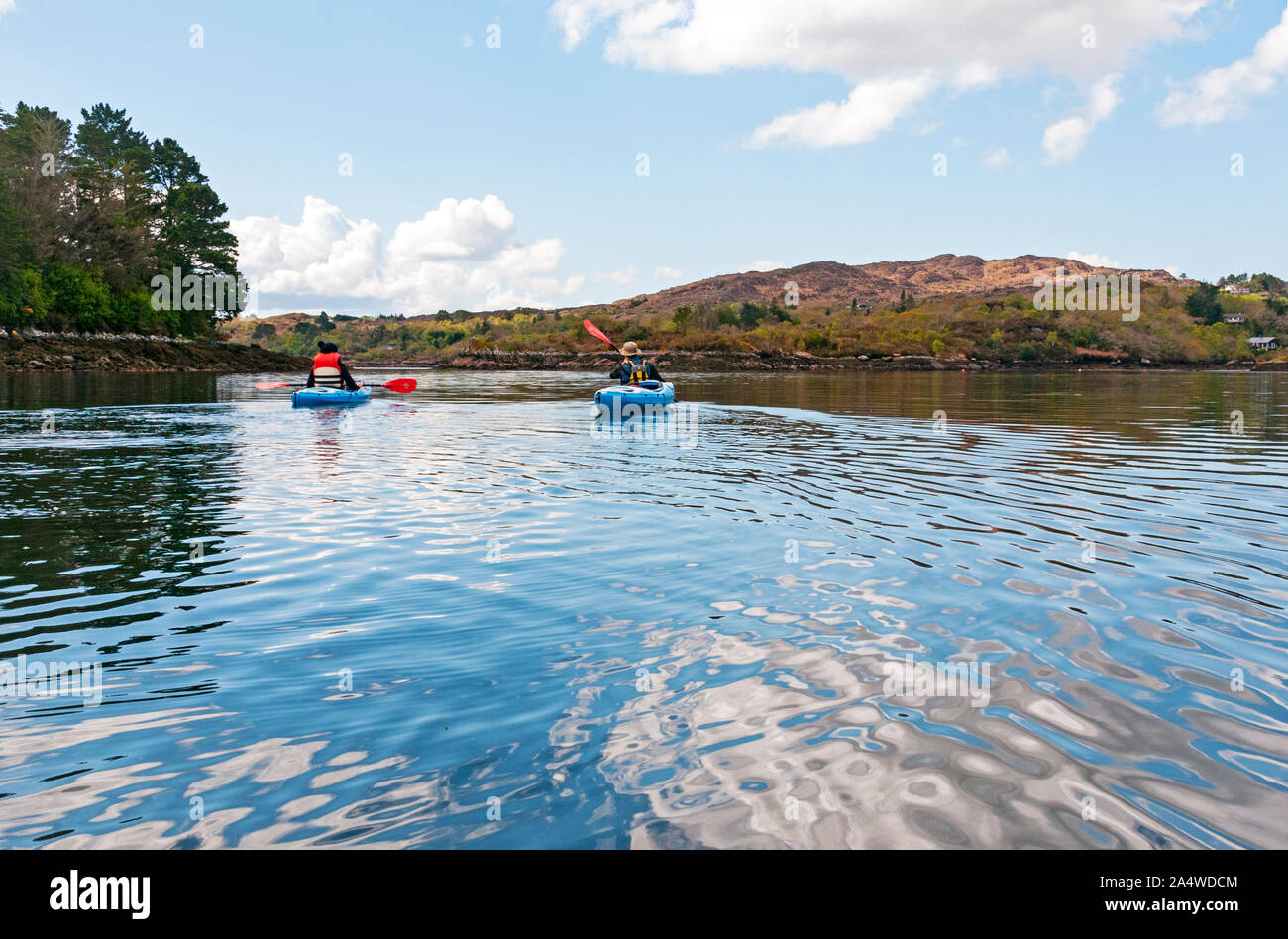 Kayaking Glengarriff Bay, County Cork, Ireland Stock Photo - Alamy