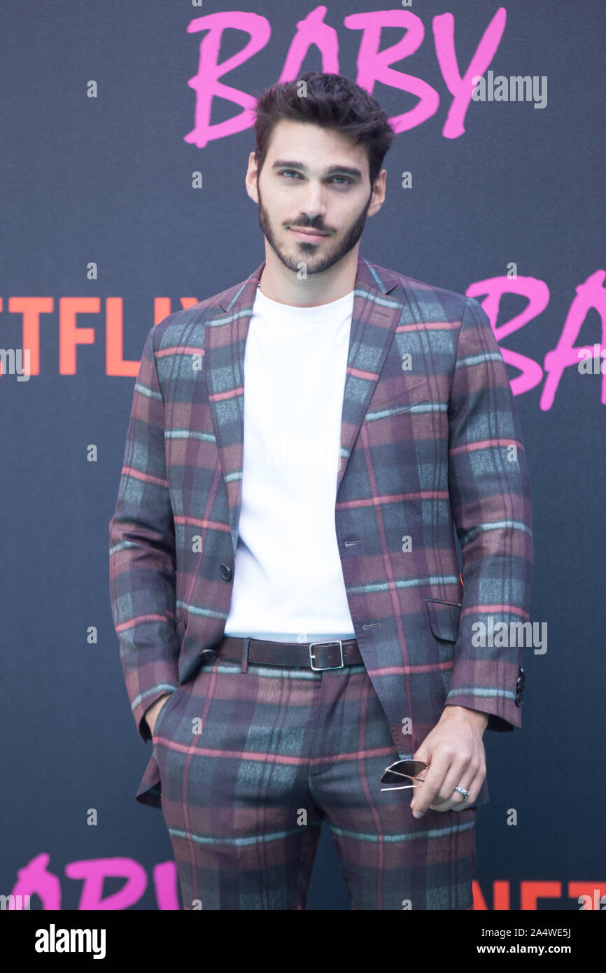 Roma, Italy. 16th Oct, 2019. Giuseppe Maggio Photocall at Palazzo Dama ...