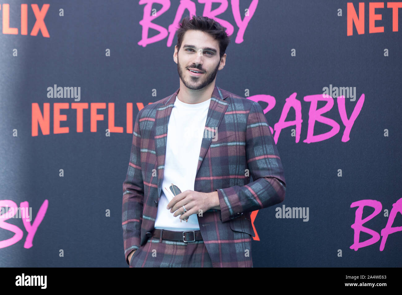 Roma, Italy. 16th Oct, 2019. Giuseppe Maggio Photocall at Palazzo Dama ...