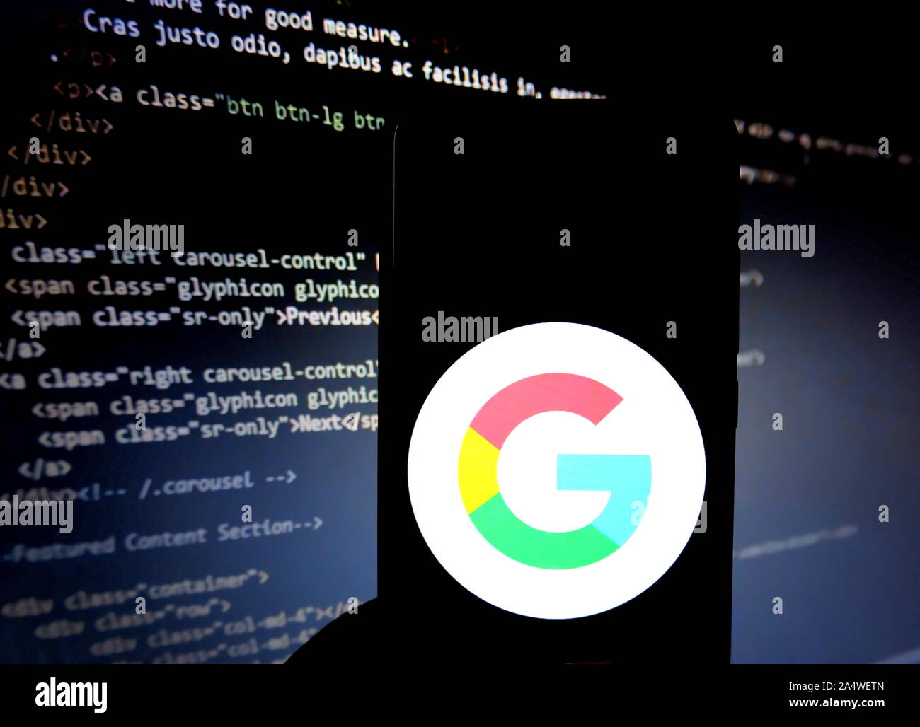 Google sign logo hi-res stock photography and images - Alamy