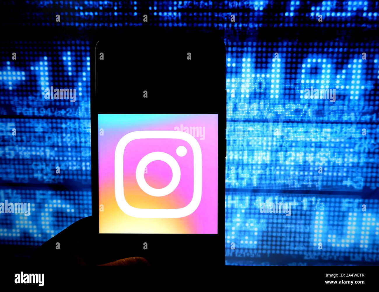 In this photo illustration a photo and video sharing social networking ...