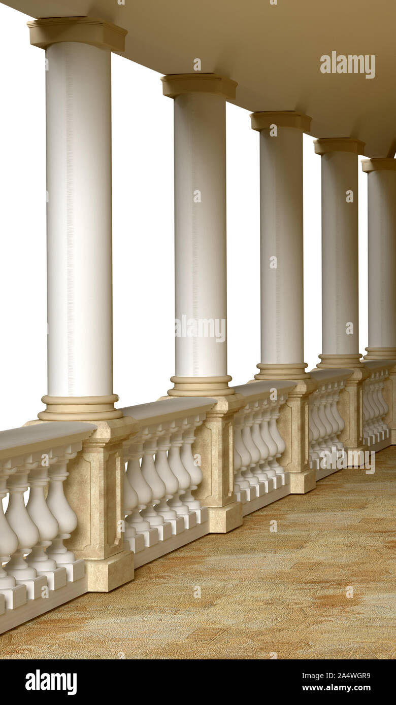Balustrade isolated hi-res stock photography and images - Alamy