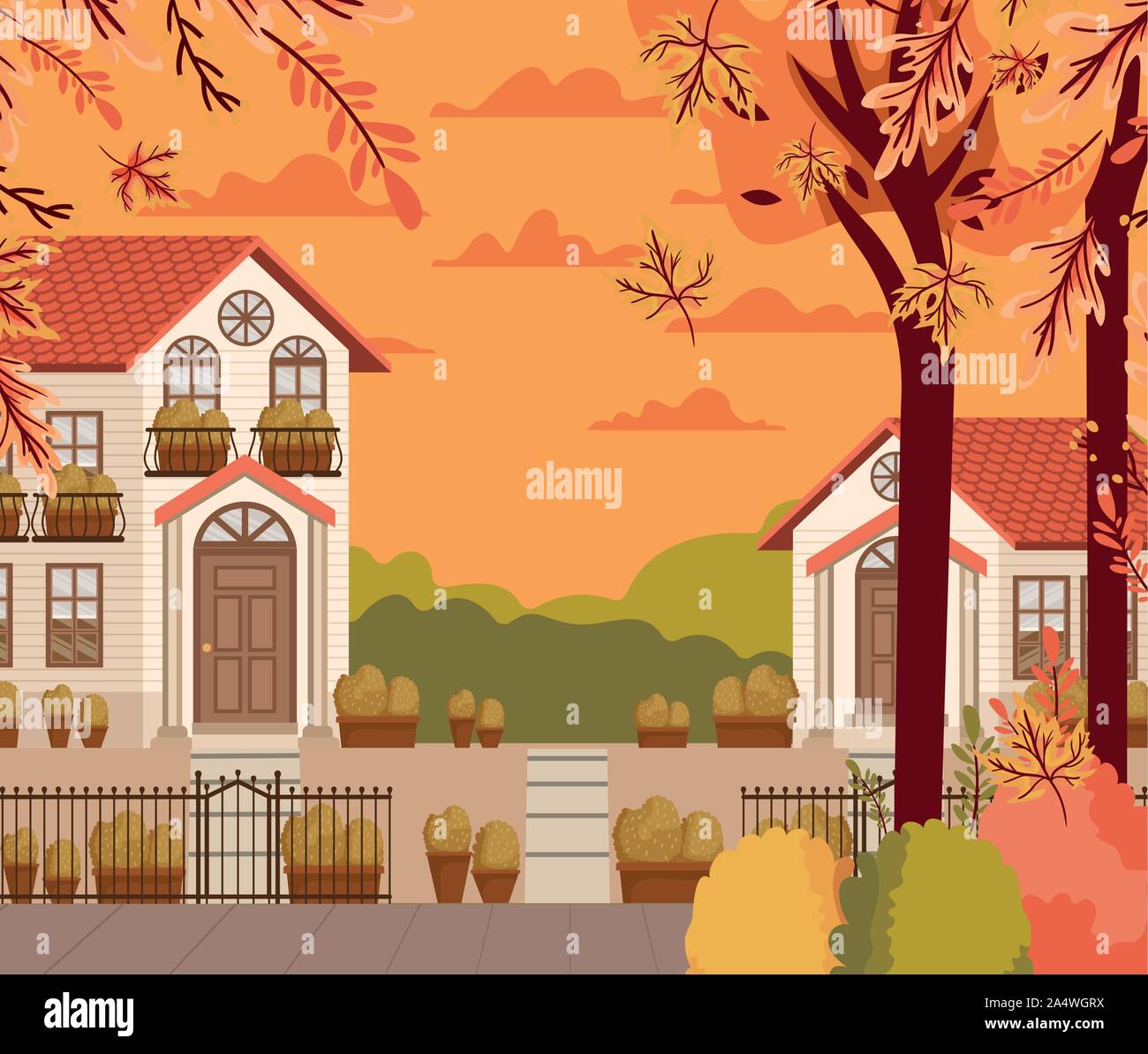 Autumn Season Design ,vector illustration Stock Vector Image & Art - Alamy