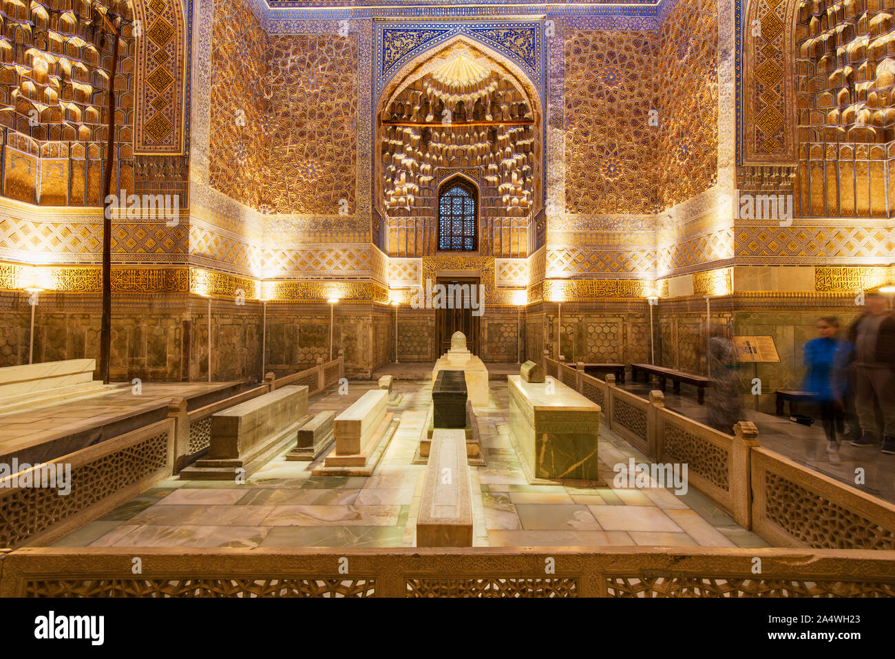 Gur-e-Amir mausoleum of the Asian conqueror Timur (also known as ...