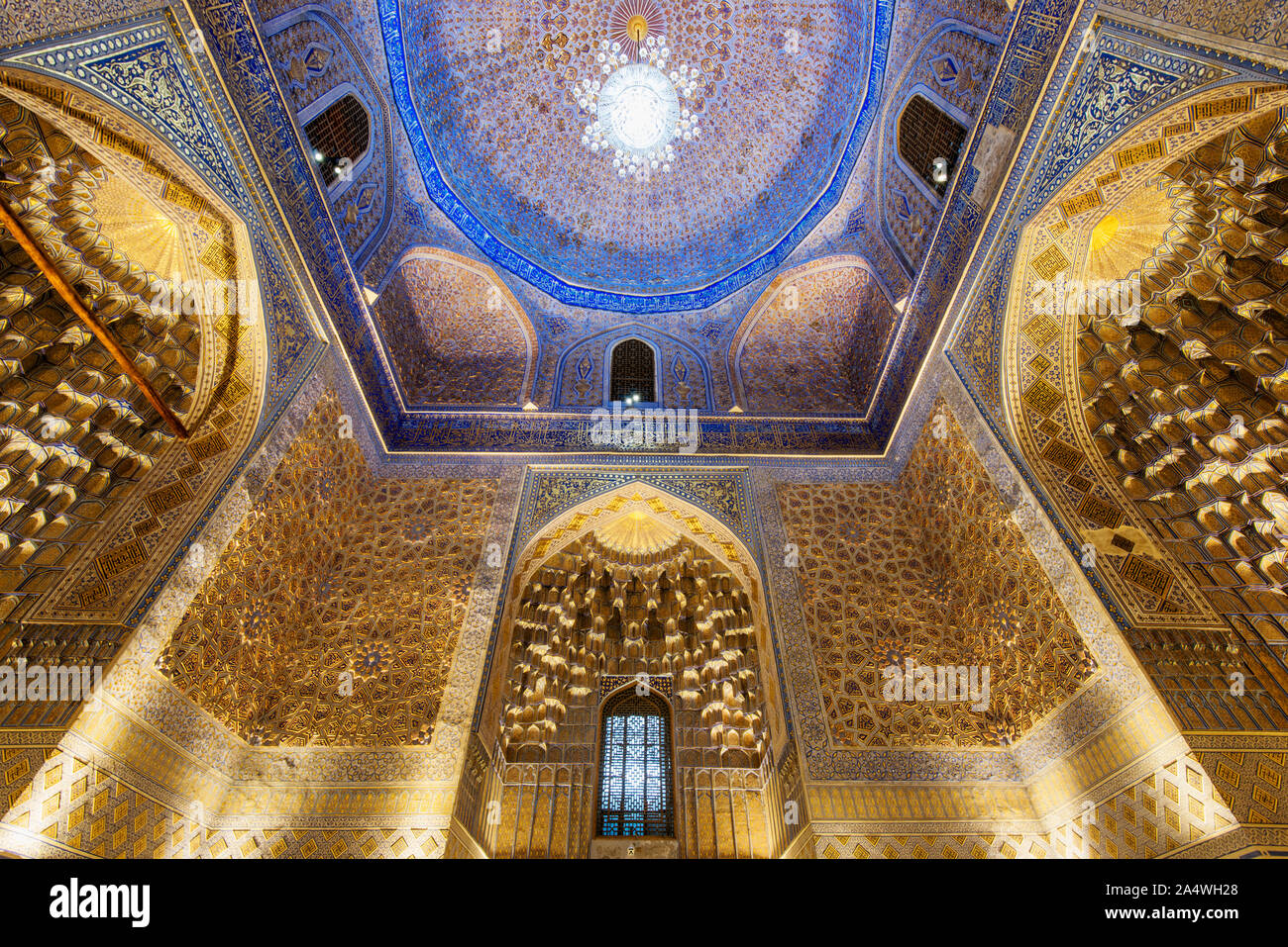 Gur-e-Amir mausoleum of the Asian conqueror Timur (also known as ...