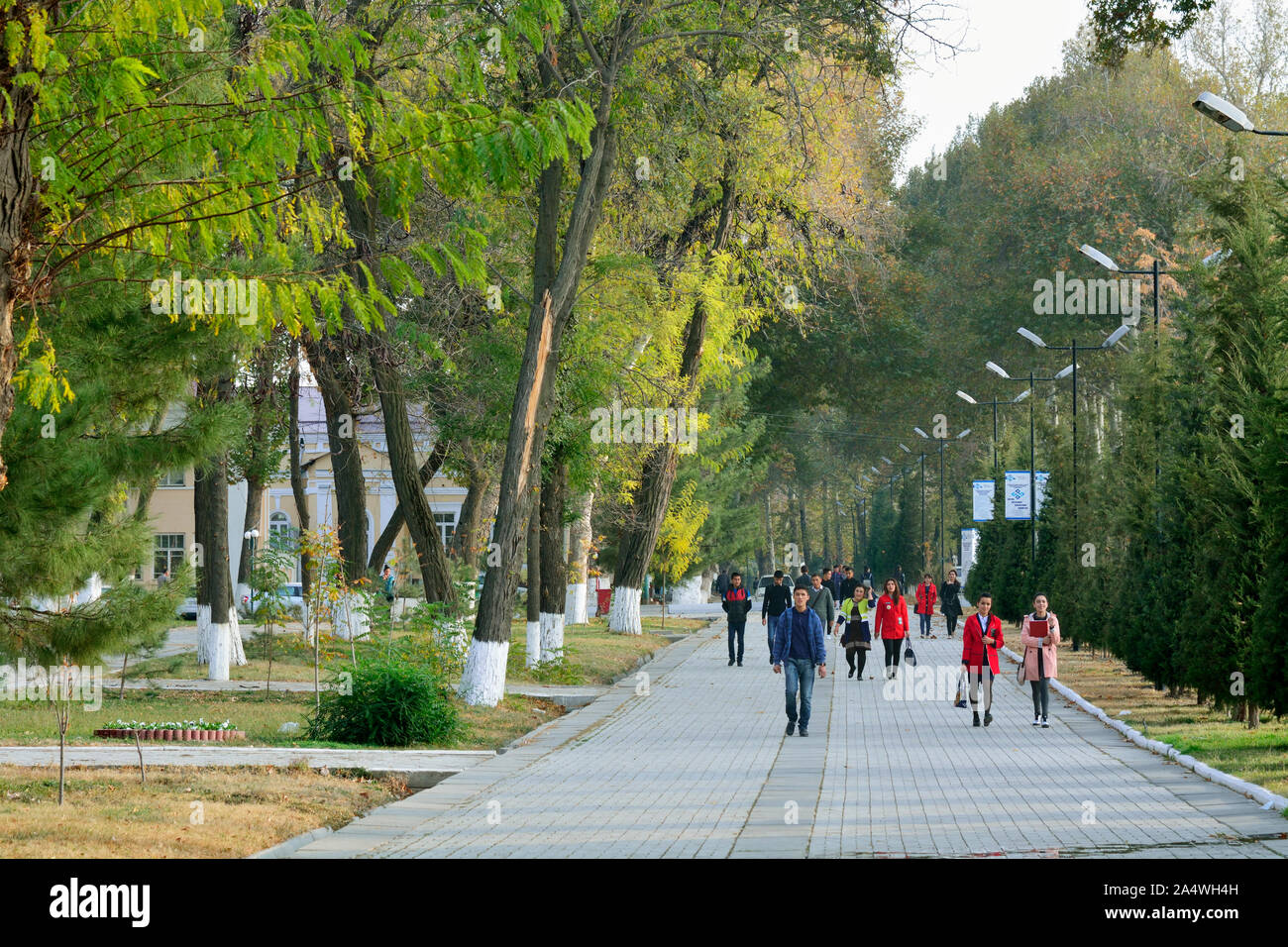 Alisher Navoi Park, Samarkand. Uzbekistan Stock Photo - Alamy