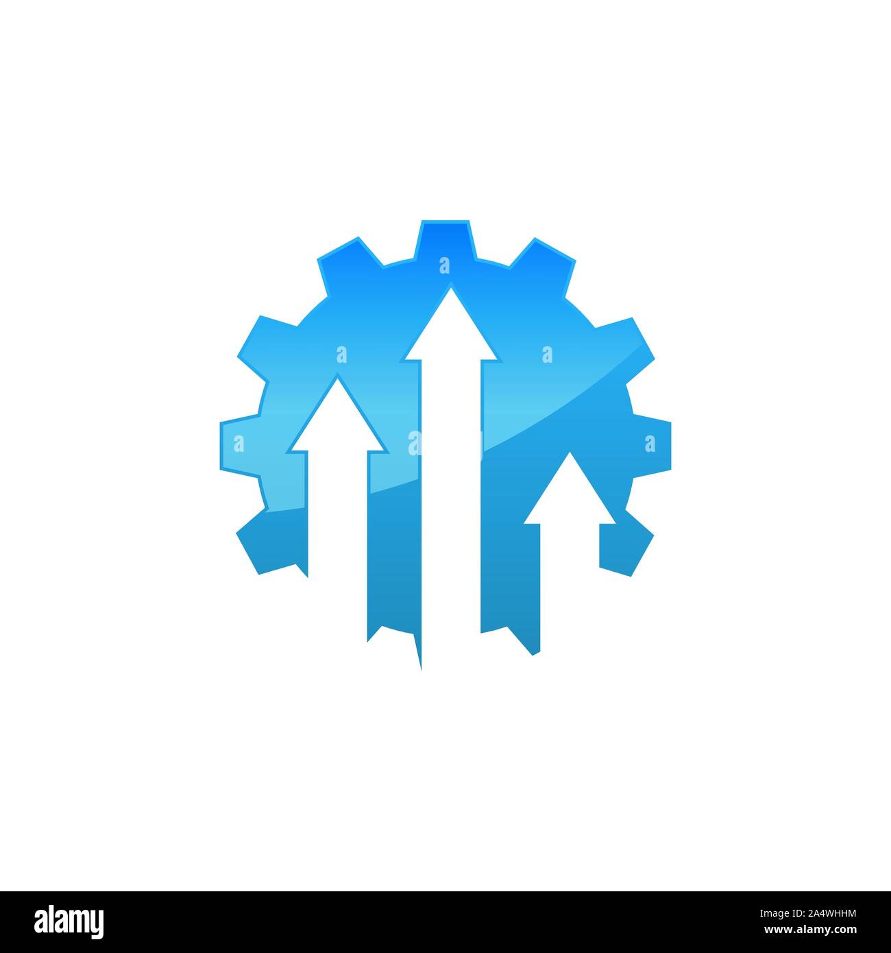 Business finance logo design vector. Logo with graph bar and arrow ...