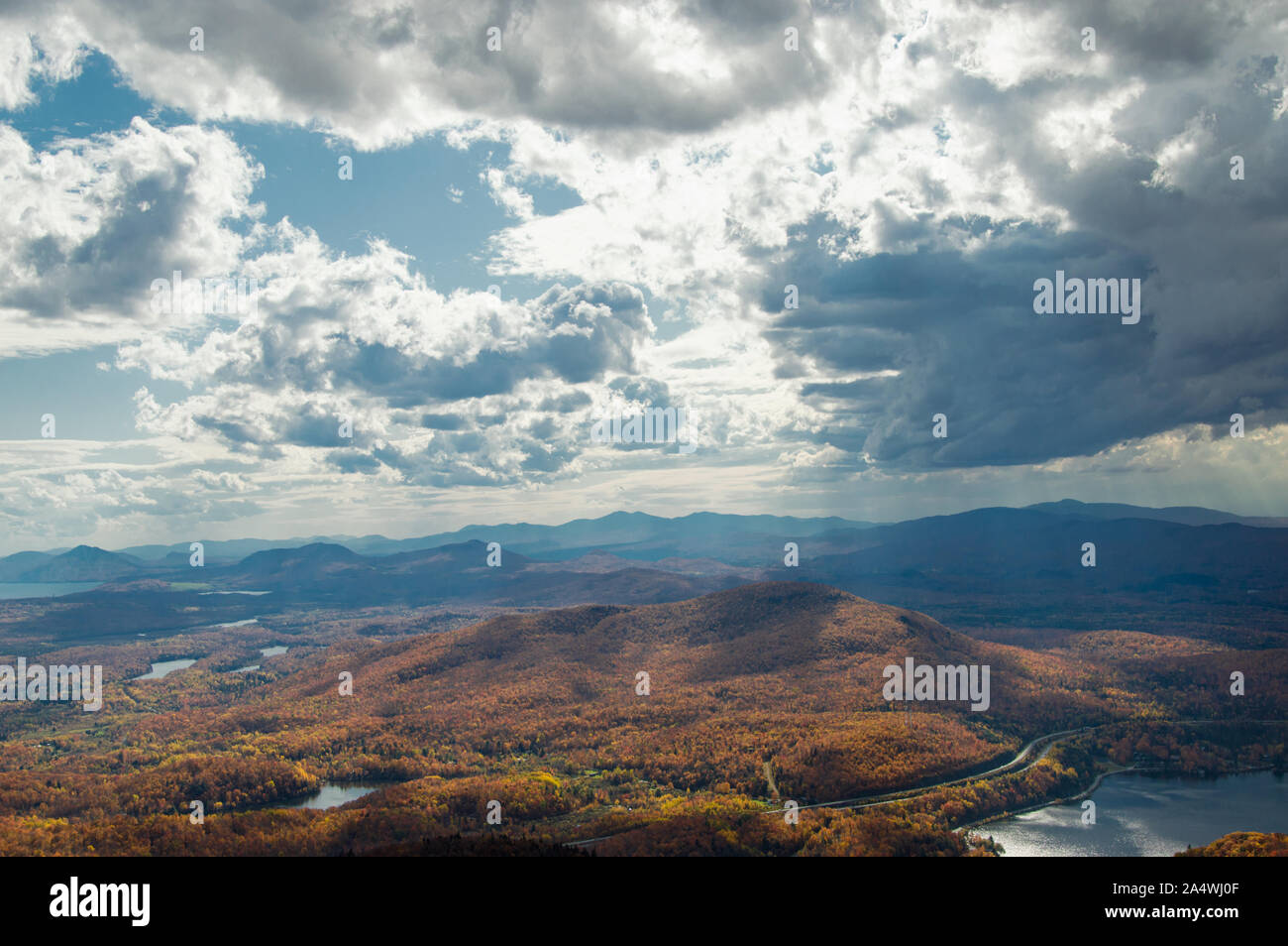 Fall landscape in Quebec Stock Photo - Alamy