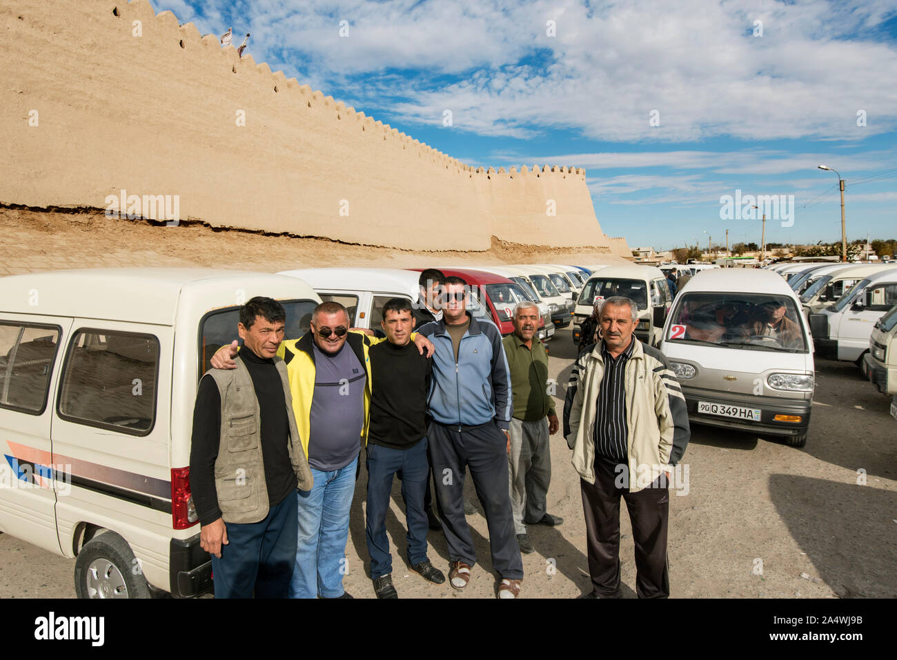 Taxi drivers with their much loved Chevrolet Super and Daewoo Damas ...