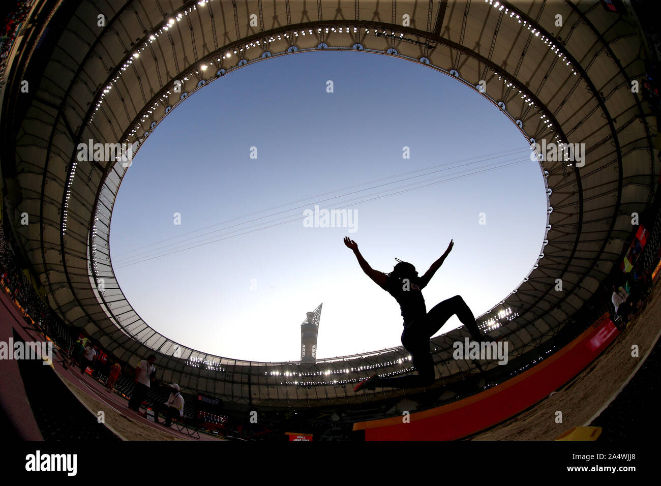 Action from the Men's Long jump during day one of the IAAF World ...