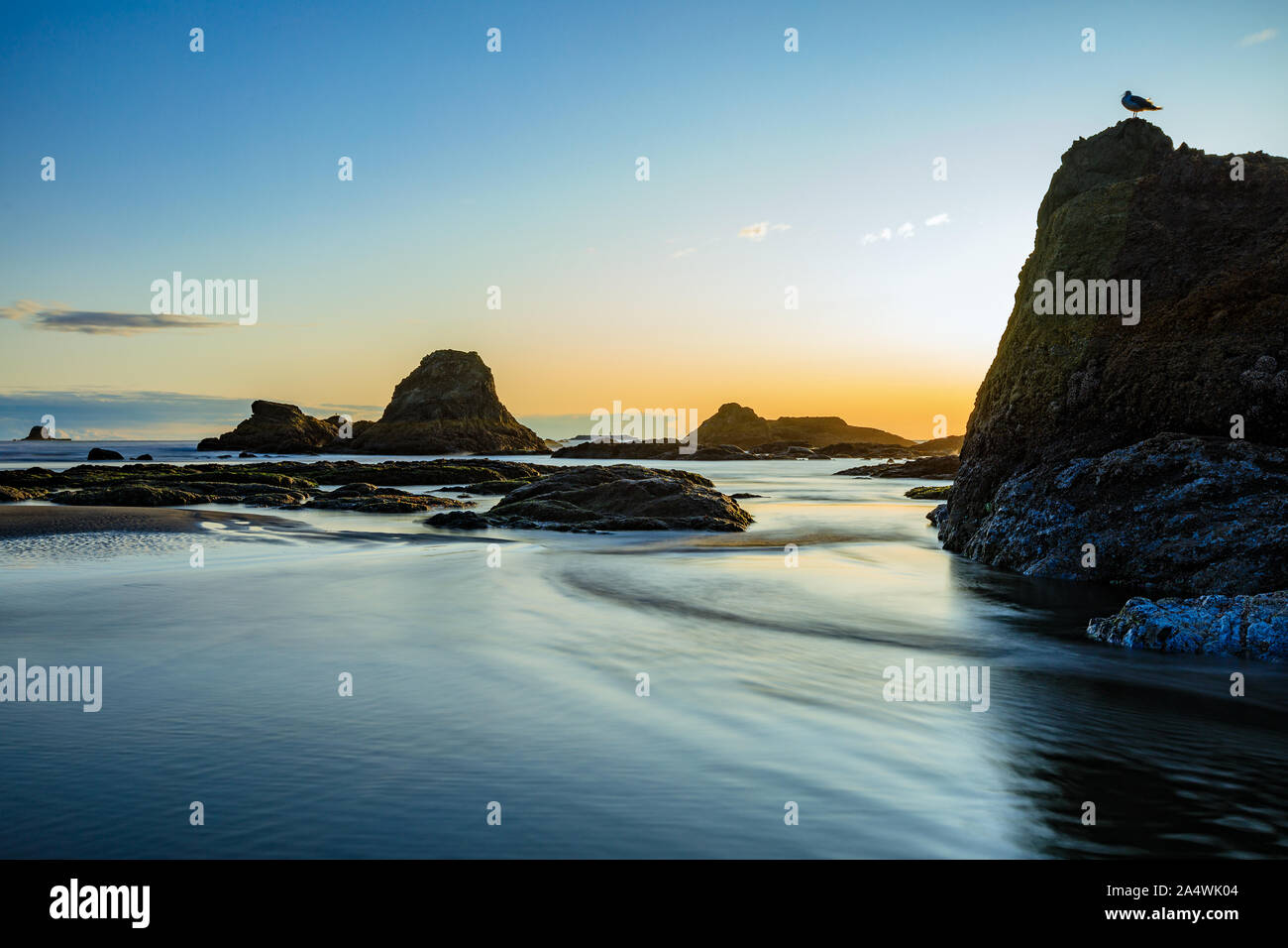 Washington olympic state park sunset hi-res stock photography and ...