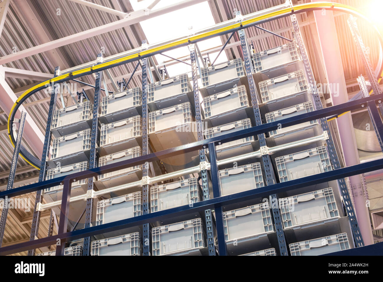 Interior of the new and modern warehouse space Stock Photo - Alamy