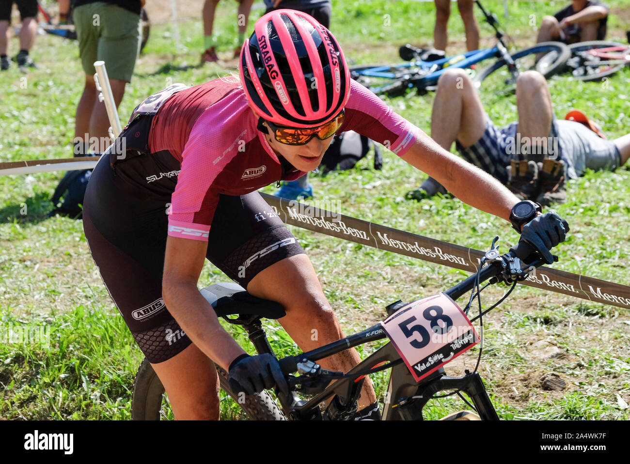 x‹KARLA STEPANOVA during Cross-Country World Cup - Val di Sole UCI MTB ...