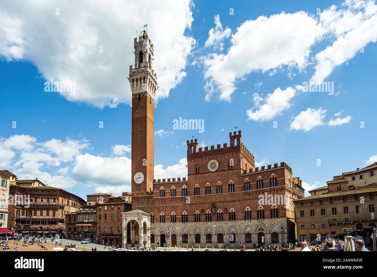 Siena Piazza del Campo is the principal public space of the historic ...