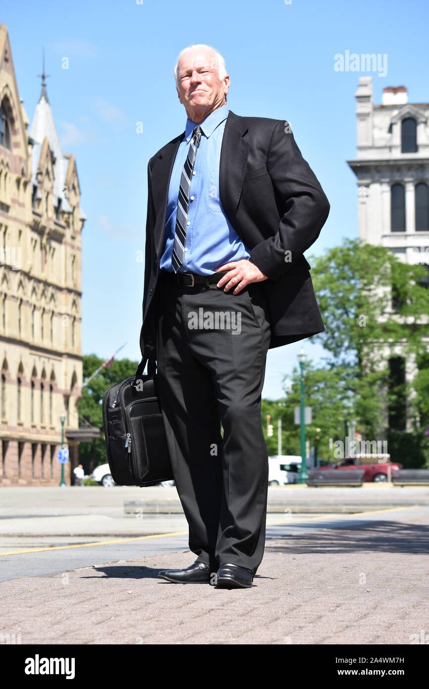 Confident Adult Senior Entrepreneur Standing Stock Photo - Alamy