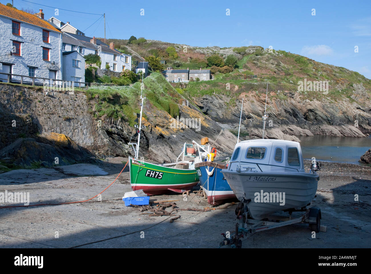 Portloe boats hi-res stock photography and images - Alamy