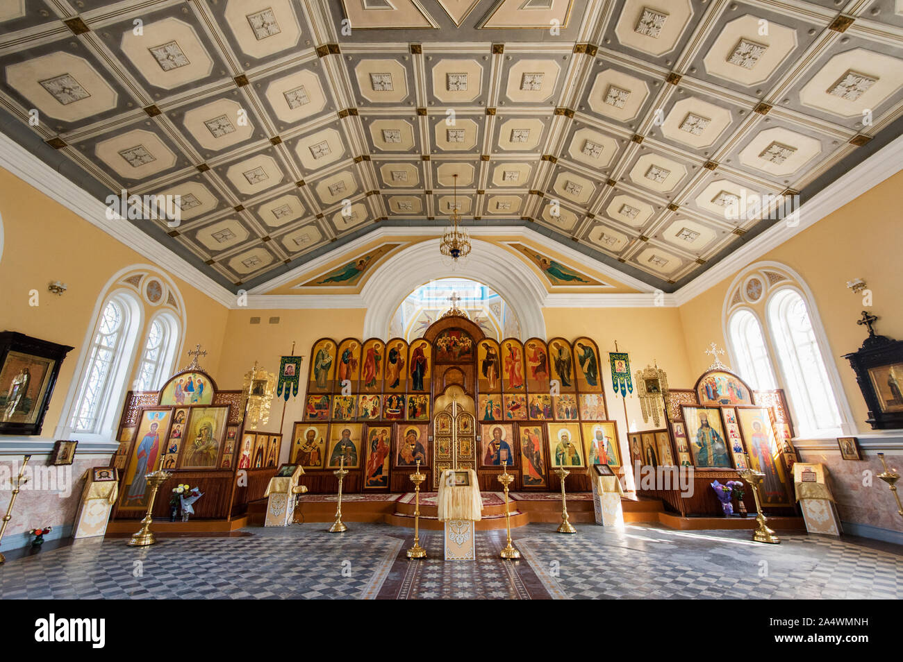 Alexy Russian Orthodox Church, Samarkand. Uzbekistan Stock Photo - Alamy