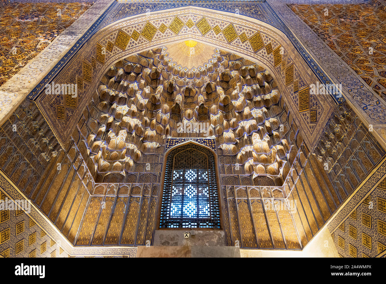 Gur-e-Amir mausoleum of the Asian conqueror Timur (also known as ...