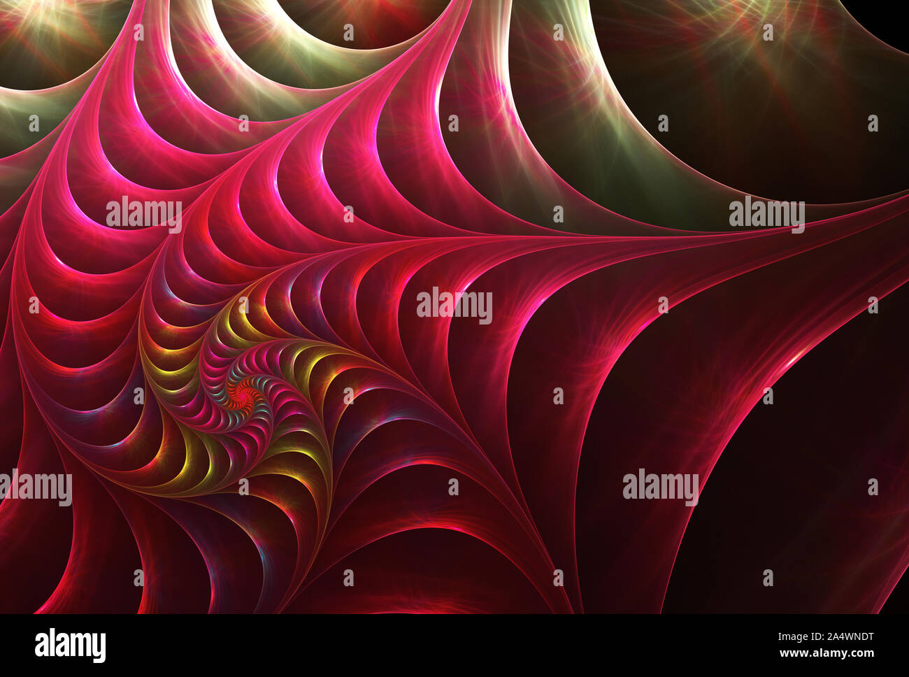 Abstract Color Dynamic Background With Lighting Effect Fractal Art