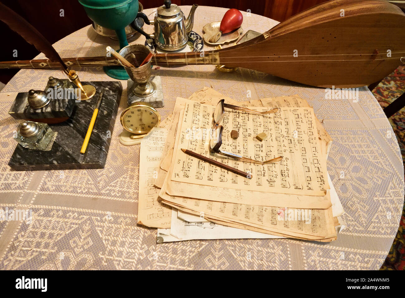 Sheet music written by the legendary uzbek composer Yunus Rajabiy (1897 ...