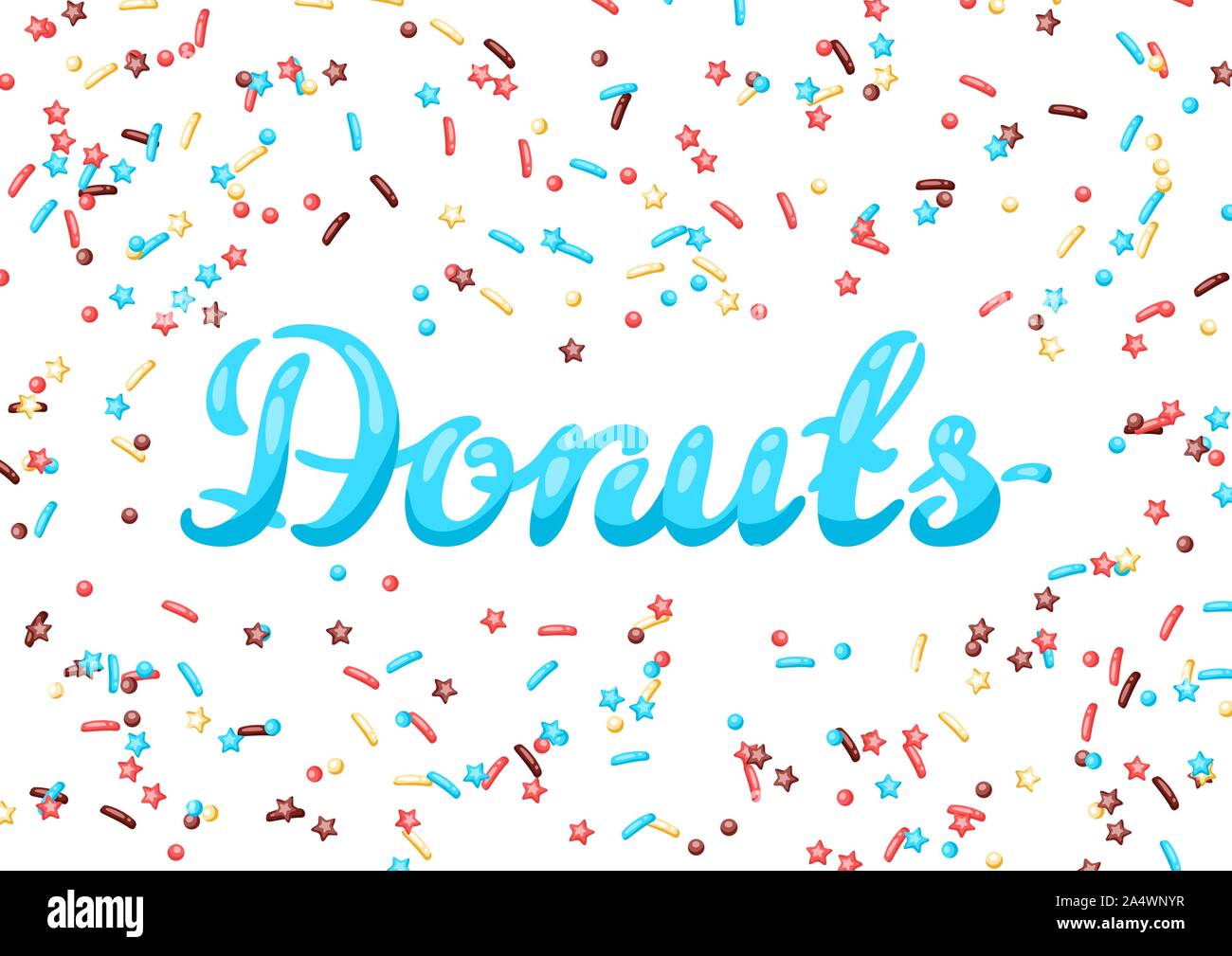 Donut word hi-res stock photography and images - Alamy