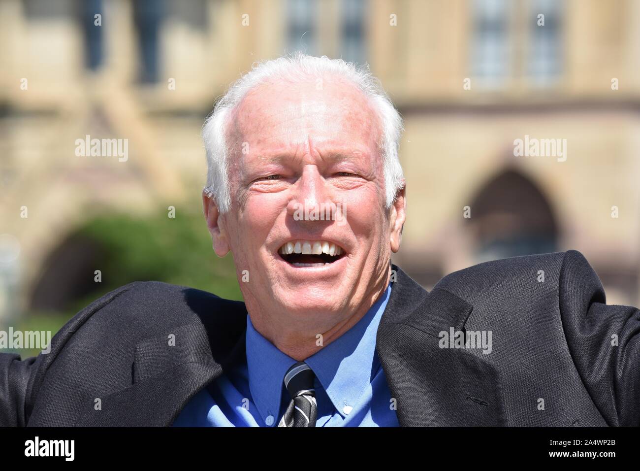Successful Business Man Wearing Suit And Tie Stock Photo - Alamy