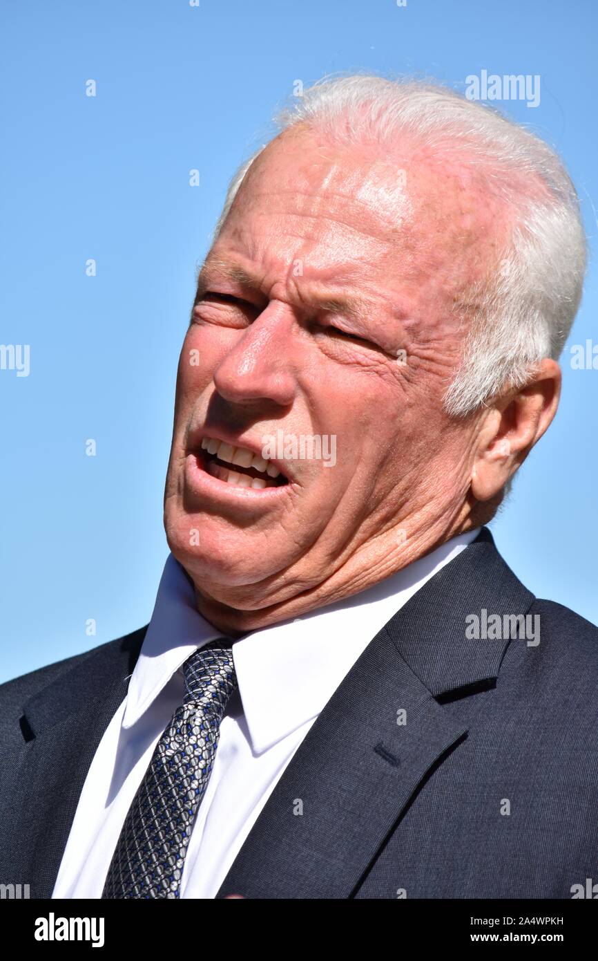 Unhappy Business Man Wearing Business Suit Isolated Stock Photo - Alamy