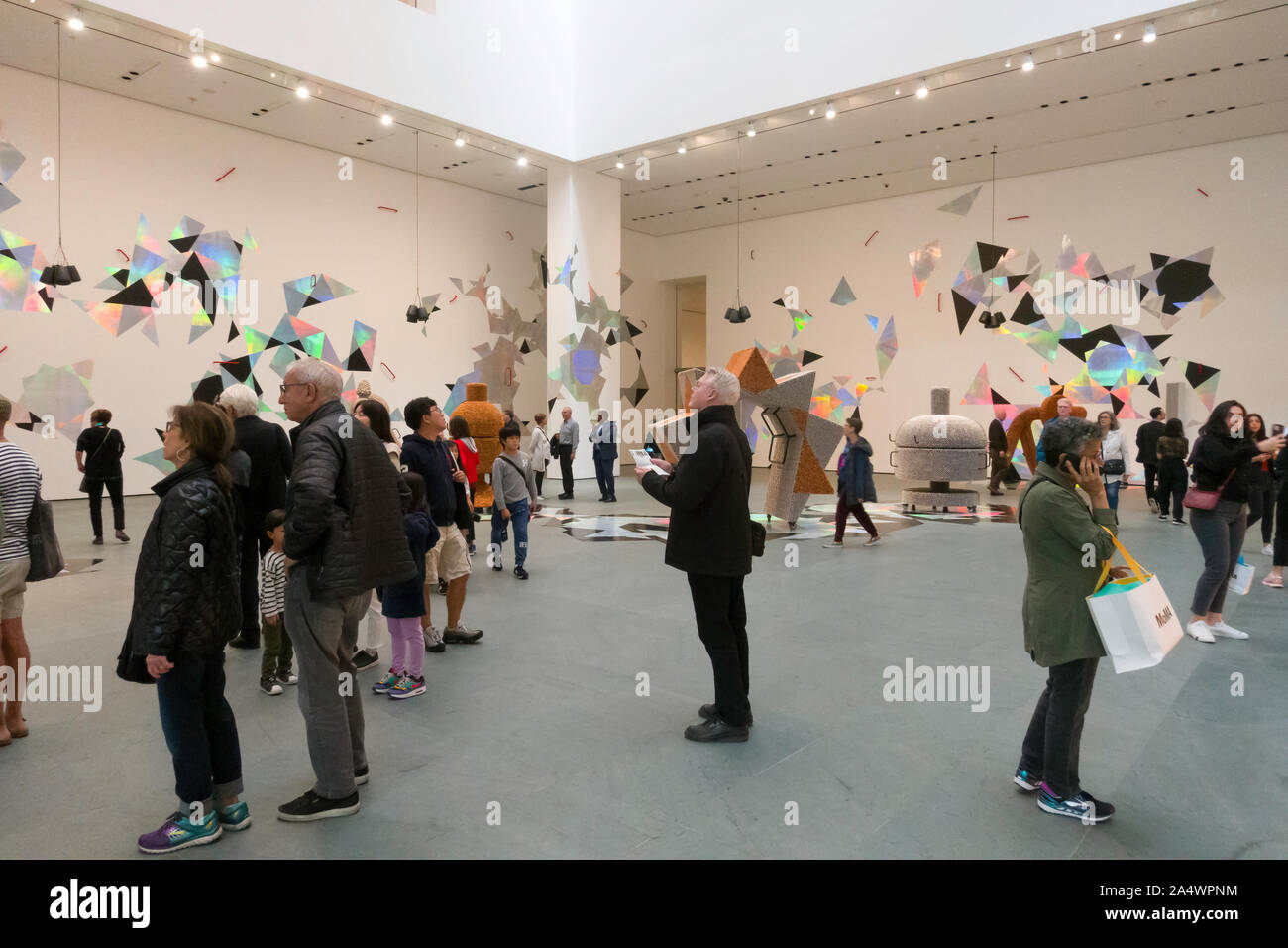 Haegue Yang installation "Handles" in the Marron Atrium at the Museum ...