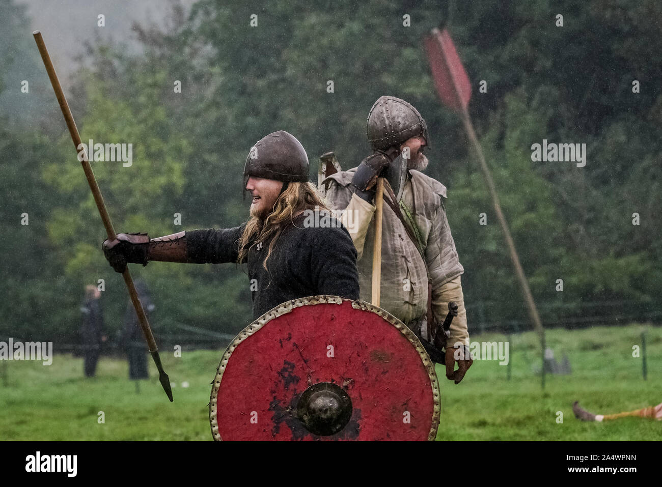 Battle of Hastings historic re-enactment at the site of the original ...