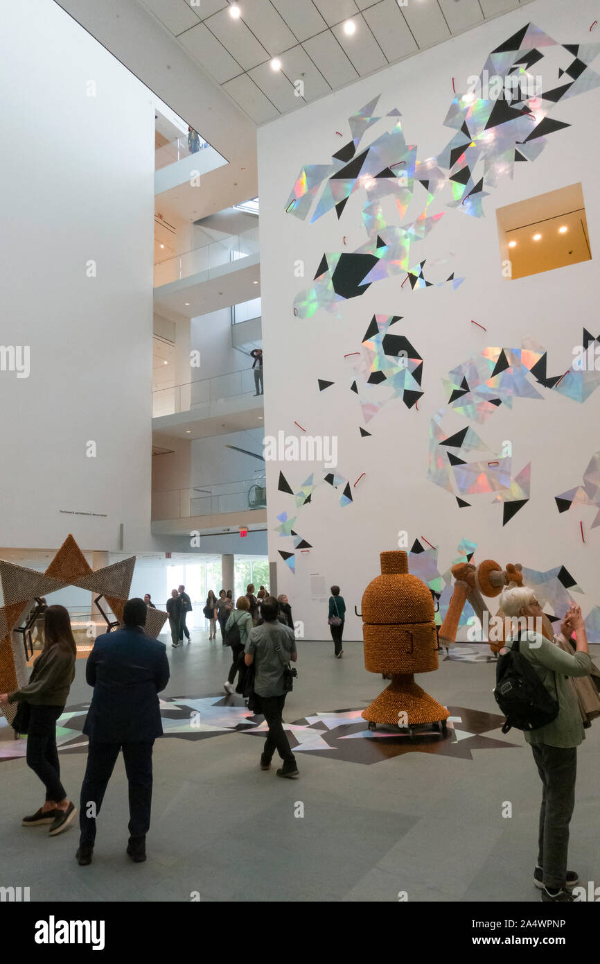 Haegue Yang installation "Handles" in the Marron Atrium at the Museum ...