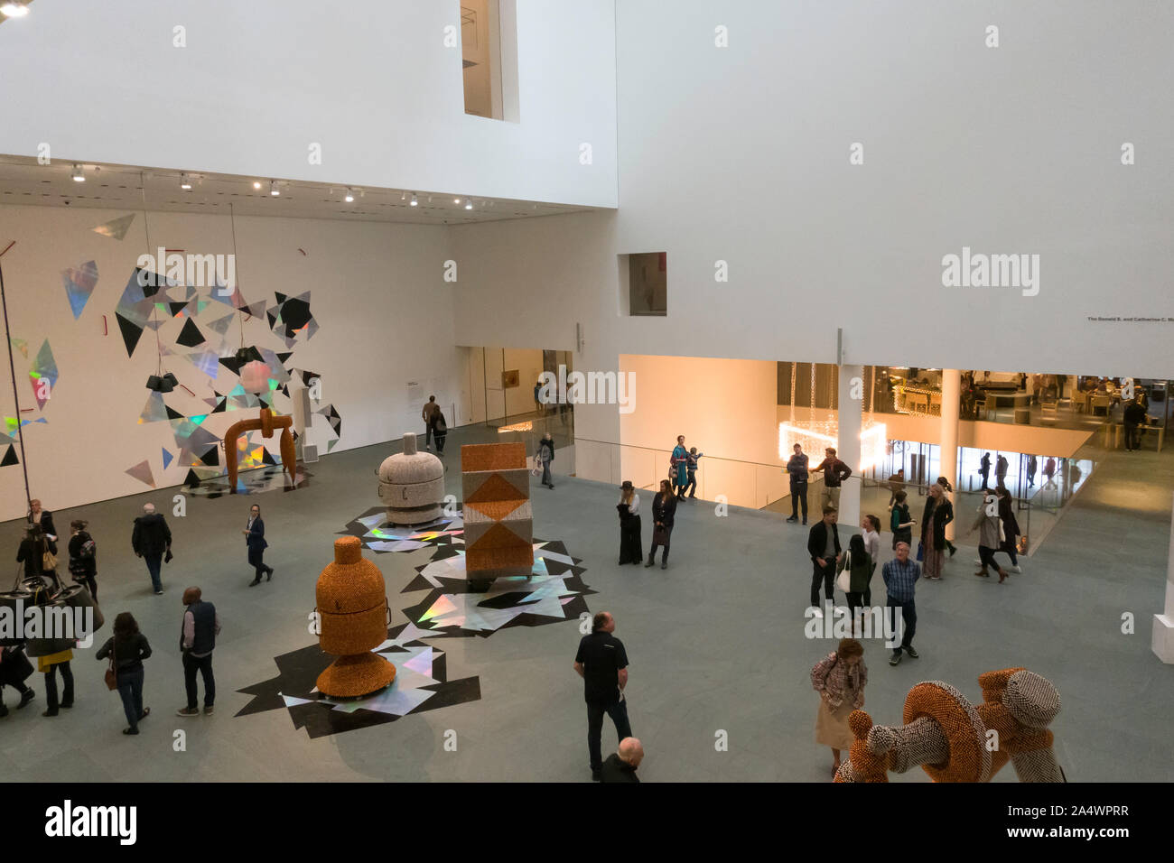 Haegue Yang installation "Handles" in the Marron Atrium at the Museum ...