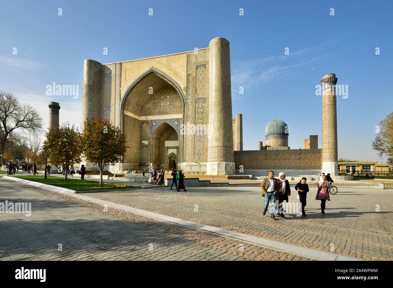 Bibi Khanum mosque. It was built (1399) as Samarkand's main place of ...