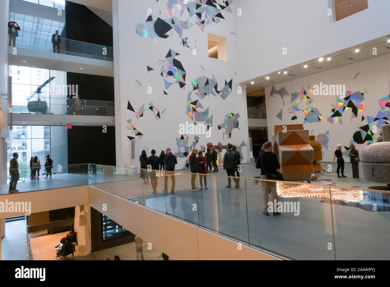 Haegue Yang installation "Handles" in the Marron Atrium at the Museum ...