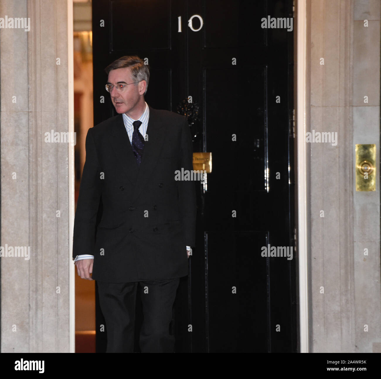 Jacob Rees-Mogg, the Leader of the House of Commons leaving 10 Downing ...