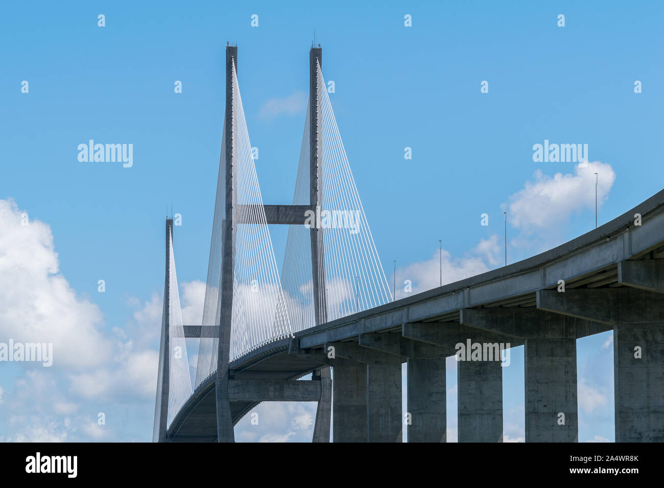 Large concret cable bridge in Georgia USA Stock Photo - Alamy