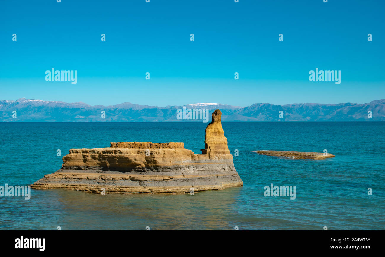 Beautiful rock in the sea Stock Photo - Alamy