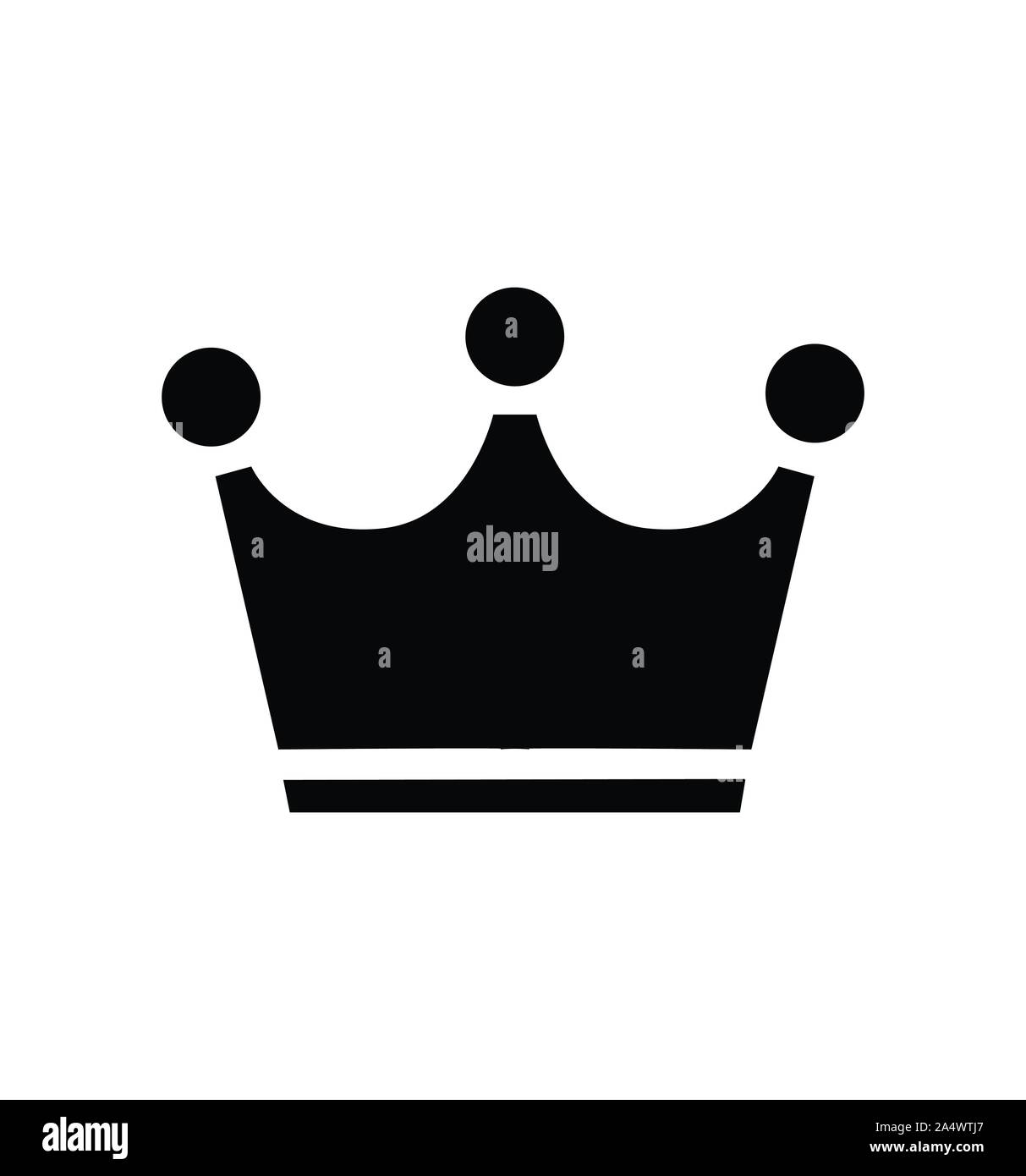 Simple crown flat icon vector isolated eps 10 Stock Vector Image & Art ...