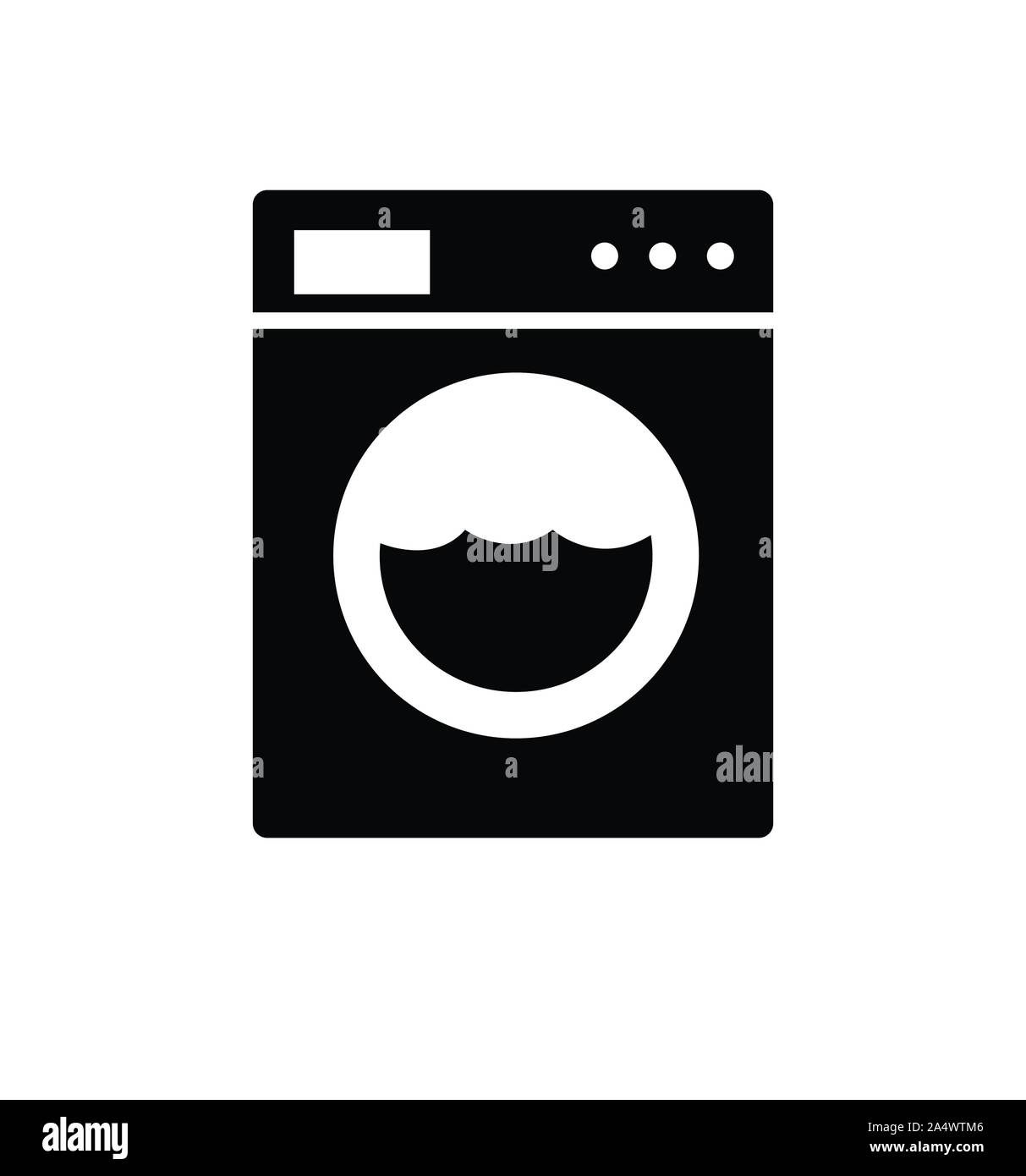 Washing machine icon appliances symbol flat isolated Stock Vector Image ...