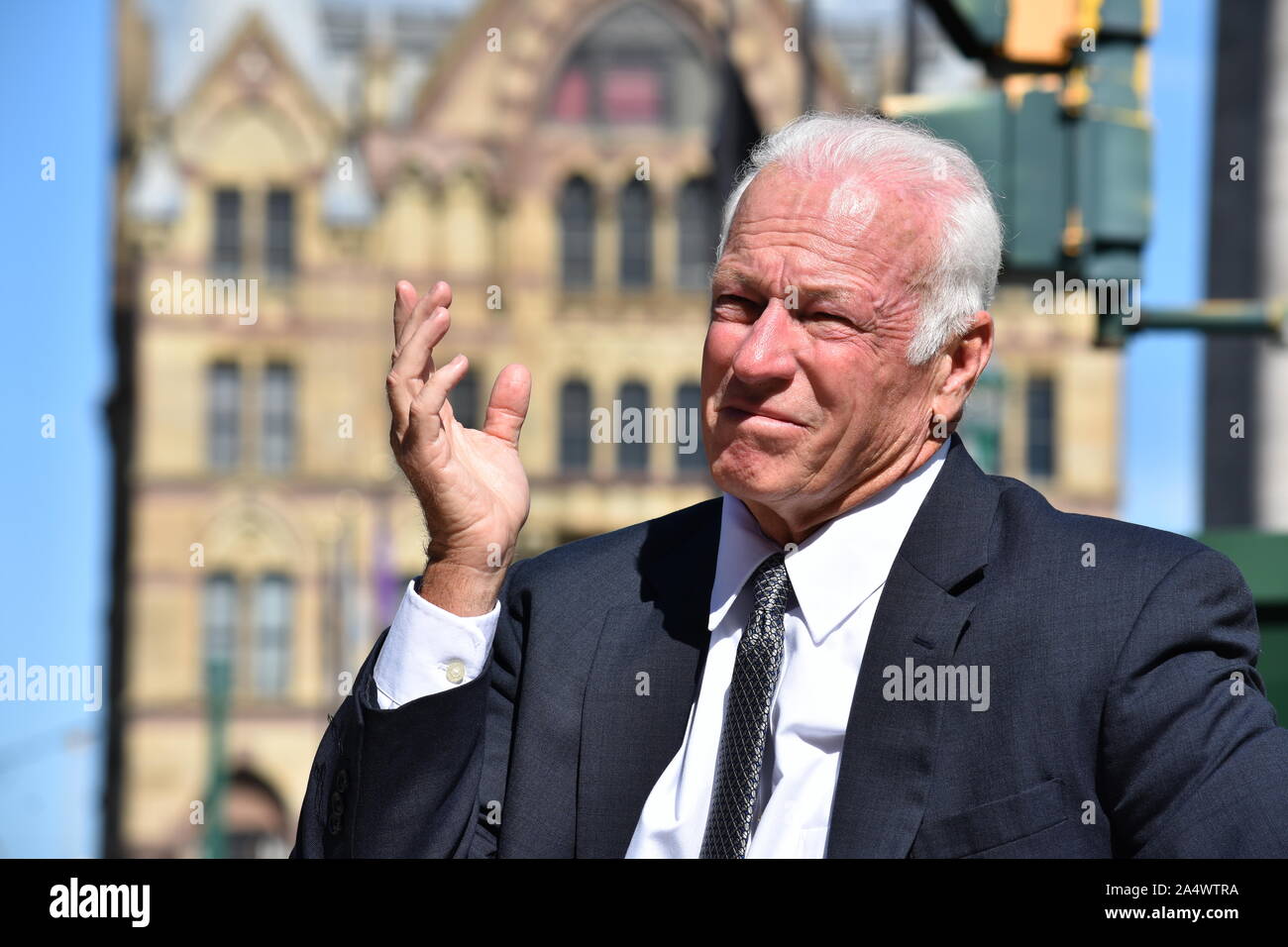 Adult Senior Investor And Confusion Wearing Business Suit Stock Photo ...