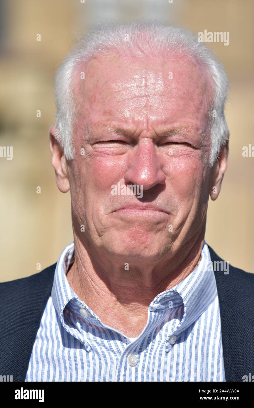 Serious Retired Man Stock Photo - Alamy