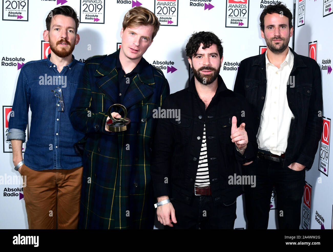 Yannis Philippakis, Jack Bevan, Jimmy Smith and Edwin Congreave of the ...