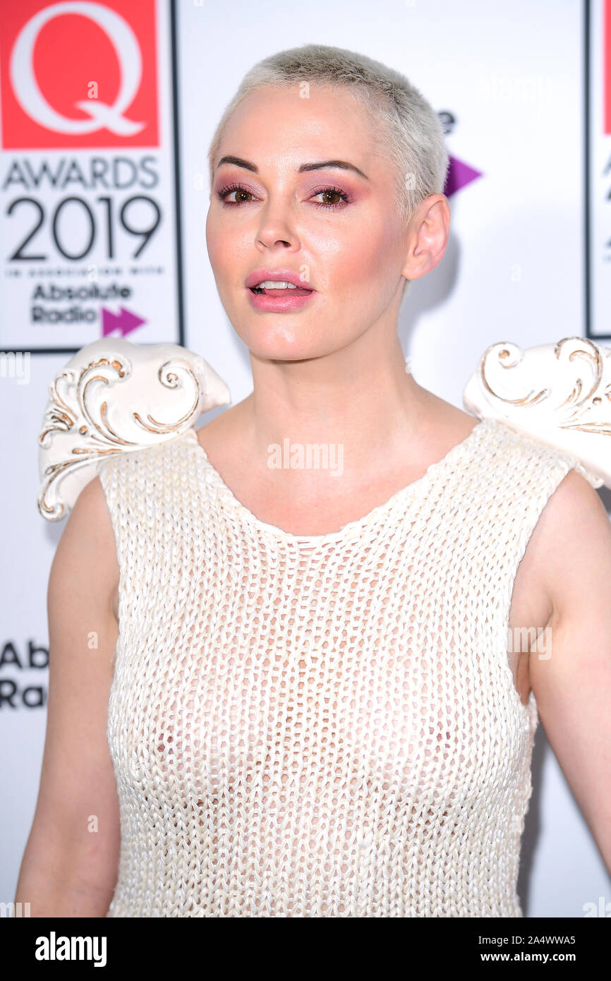Rose McGowen during the Q Awards 2019 in association with Absolute ...